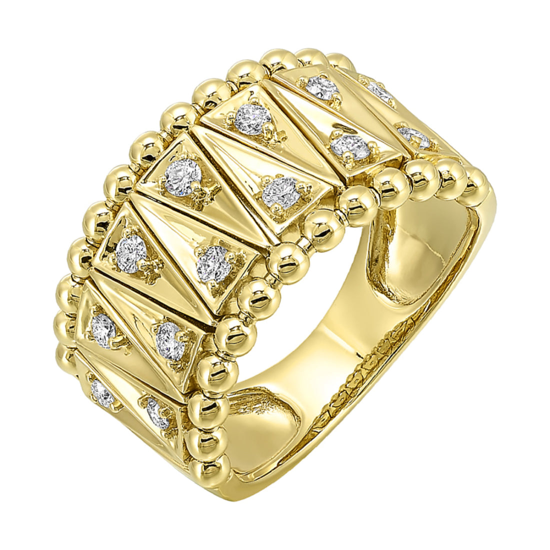 14Kt Yellow Gold Diamond 1/3Ctw Ring