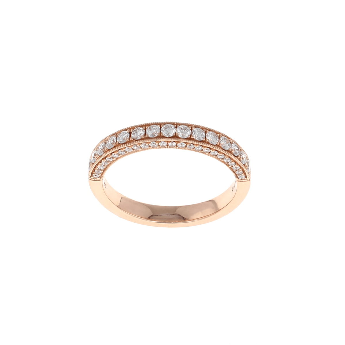14KW 3 Row Multi Channel Diamond Band 1/4CT | International Diamond Center