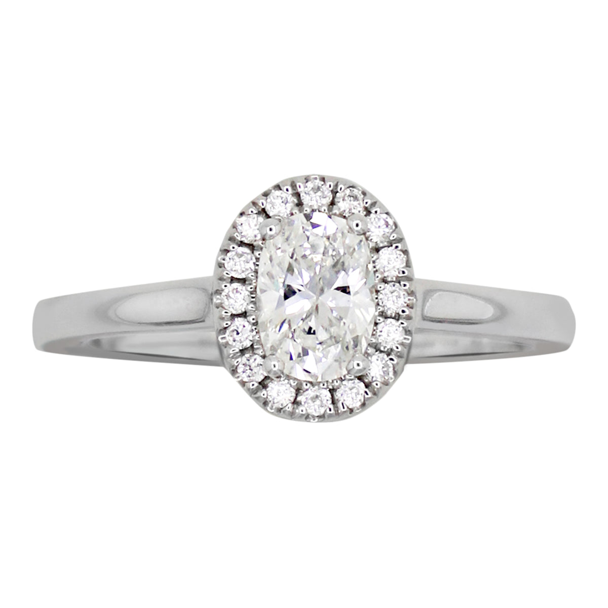 Complete White Gold Engagement Ring