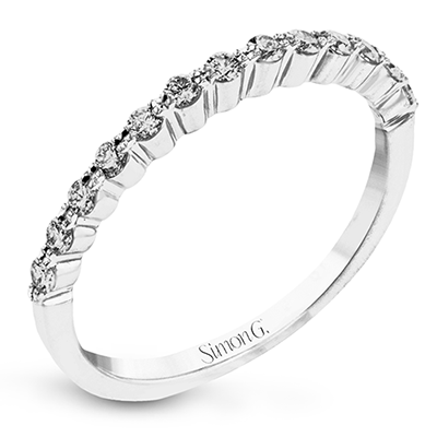 Simon G. Wedding Band in 18k Gold with Diamonds