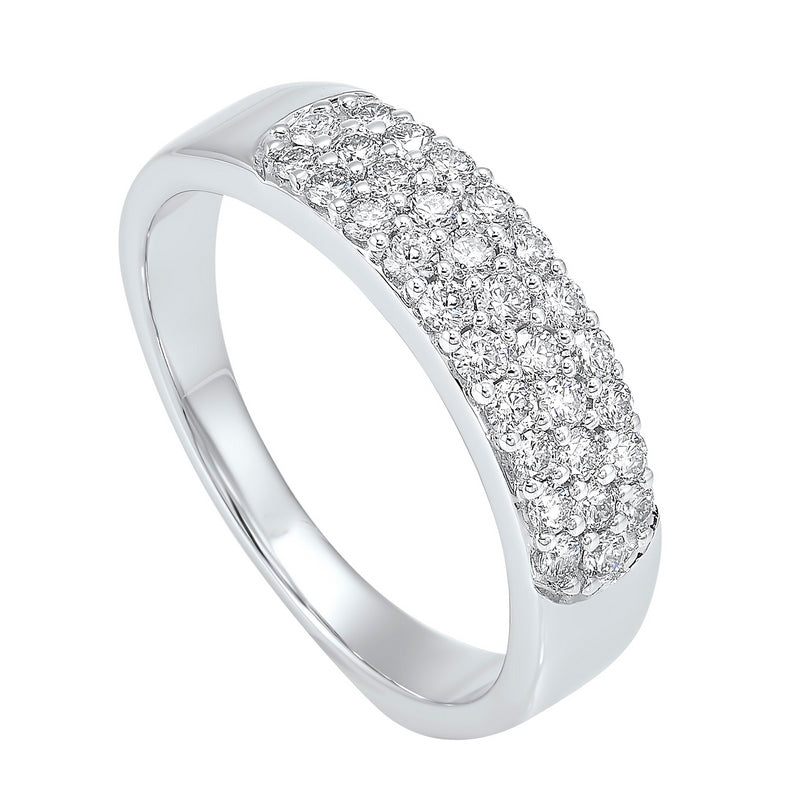 14KW Multi Row Prong Diamond Band 1/2CT | International Diamond Center